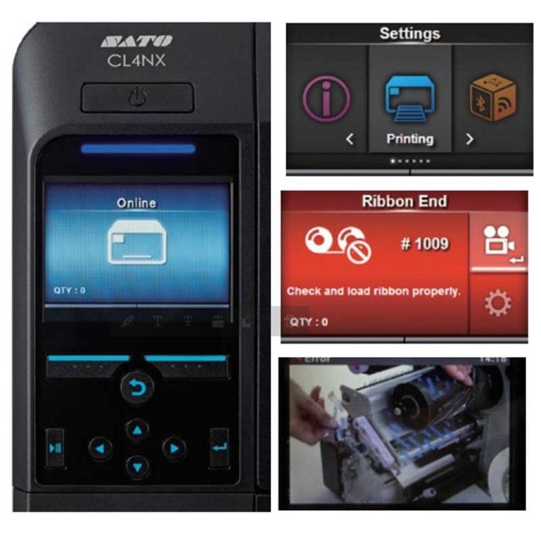 Sato CL4NX Plus m/dispenser og liner-rewinder • ACT Logimark AS